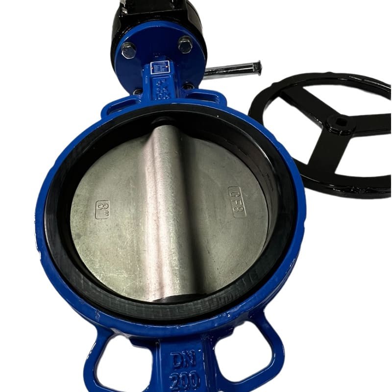 Buy PN16 DN200 Butterfly valve, cast iron body, AISI 304 disc, Seat ...