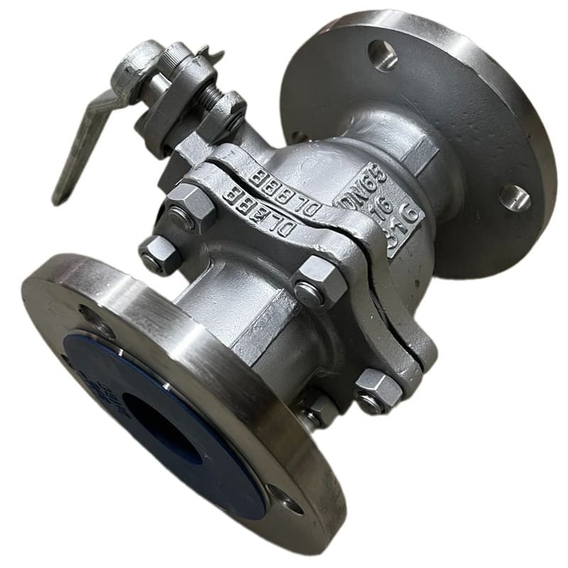 Buy PN16 DN65 Stainless steel ball valve AISI 316, Seat: PTFE — Sealing ...