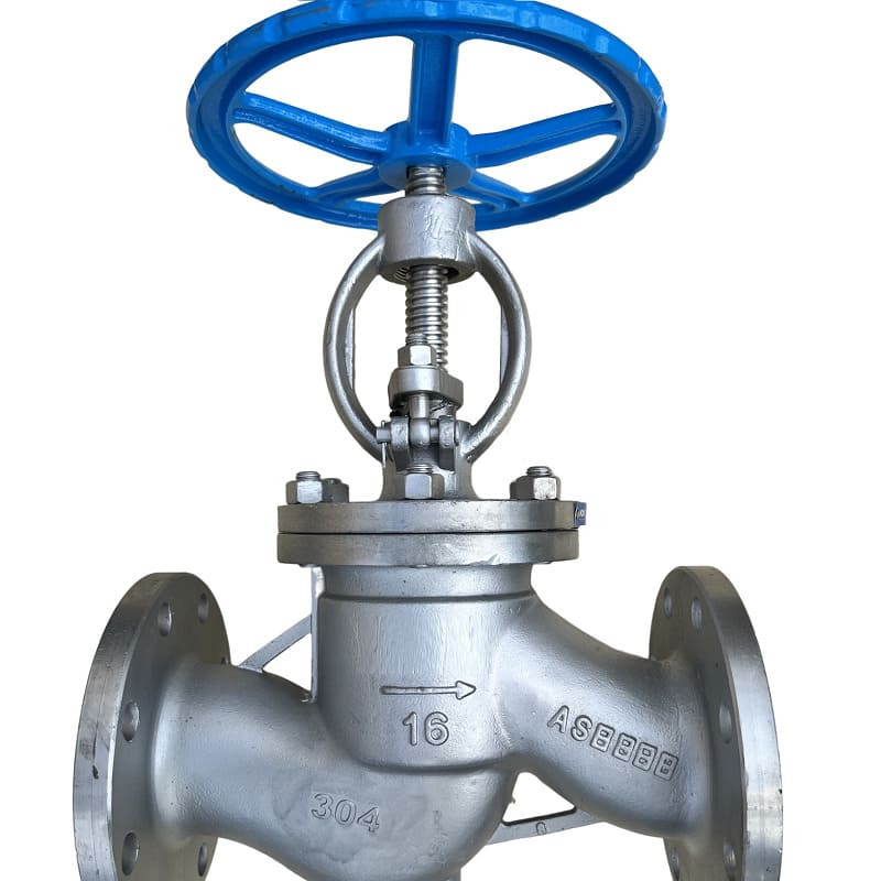 Buy PN16 DN100 Stainless steel flanged valve AISI 304, Seat AISI 304 ...