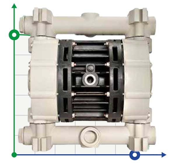 Buy The pneumatic diaphragm pumps BOXER 100 PP IB100P-MTTPT-- — Sealing ...