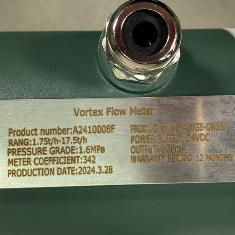 Buy DN150 Stainless steel vortex flow meter KLUGB-PN16 RF DIN flange ...