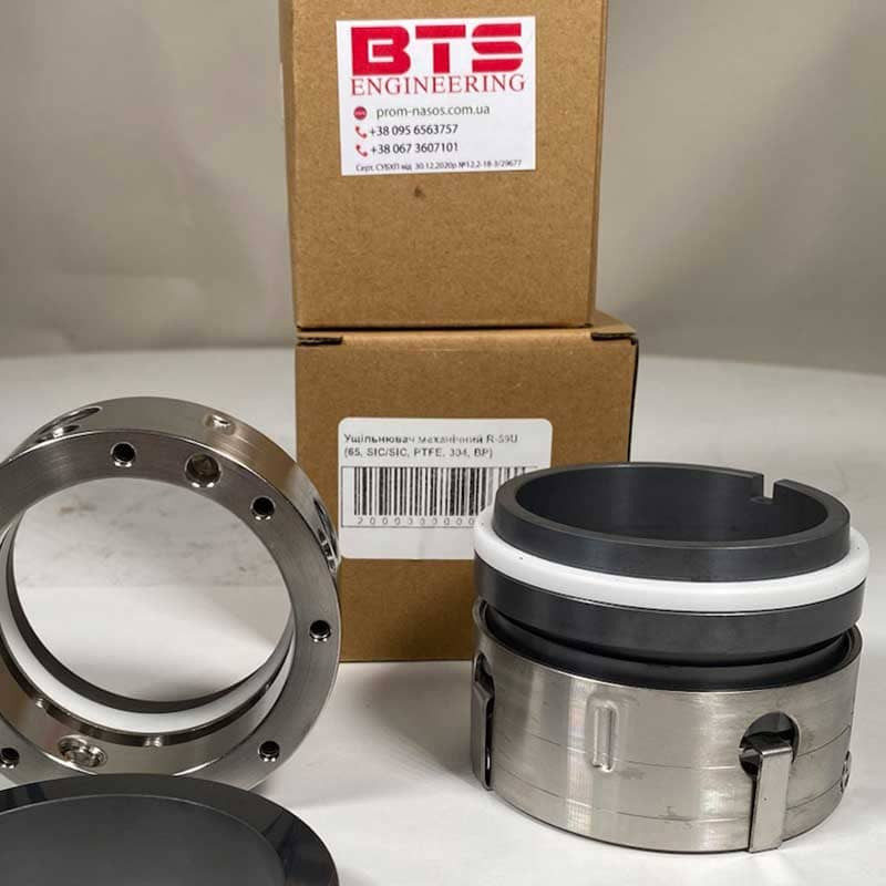 Buy Mechanical seal for chemical pumps R-59U 95, SIC/SIC, PTFE, 304, BP ...