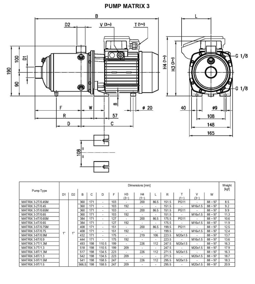Buy Multi-stage horizontal pump Ebara MATRIX/A 3-7T/1,3 M, 220V — Sealing.com.ua