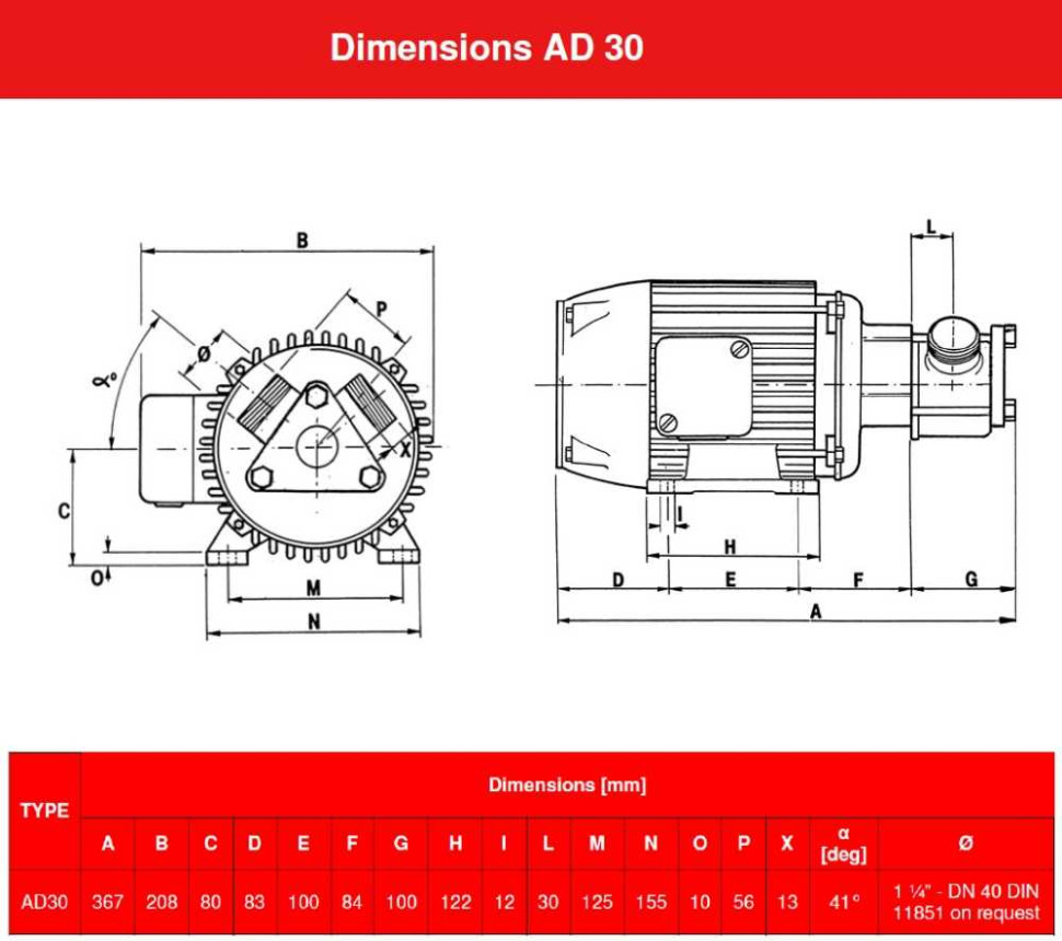 Buy AlphaDynamic AD30/01 0.55kW Impeller pump for salt solution ...