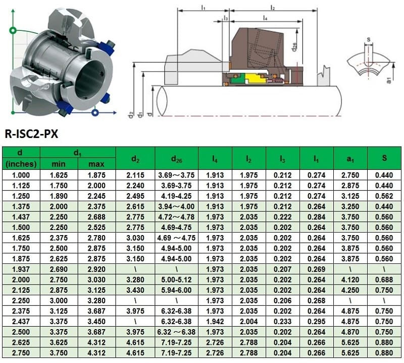 flowserve mechanical seal drawing