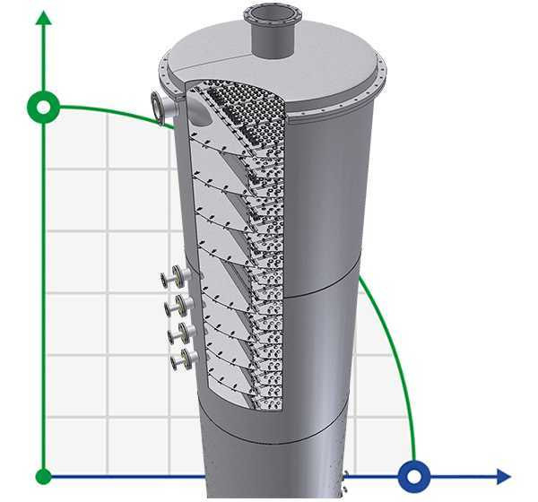 Buy Valve plate EDV® ADV® 2000 mm for distillation, rectification ...