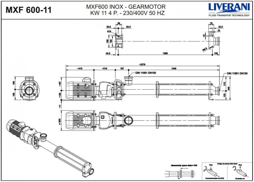 Buy Stainless steel screw pump for pumping viscous, thick liquids with ...