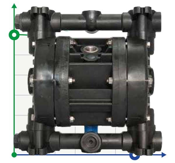 Buy Pneumatic diaphragm pump BOXER 50 PVDF IB50-FCMTTFT - PC — Sealing ...