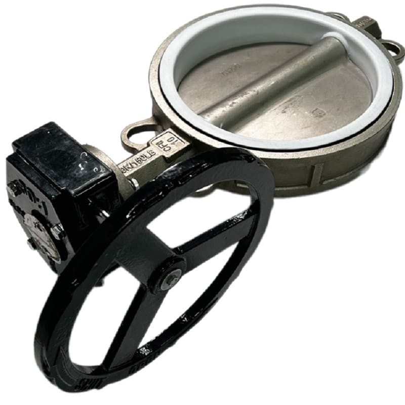 Buy PN16 DN250 Butterfly valve, body and disc made of stainless steel ...