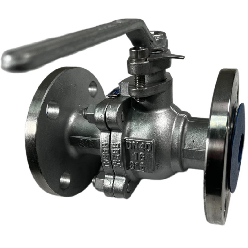 Buy PN16 DN40 Stainless steel ball valve AISI 316, seat PTFE — Sealing ...
